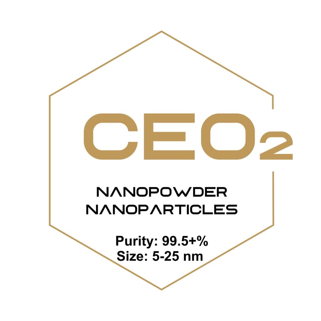 Cerium Oxide (CeO2) Nanopowder/Nanoparticles, Purity: 99.5+%, Size: 5 ...