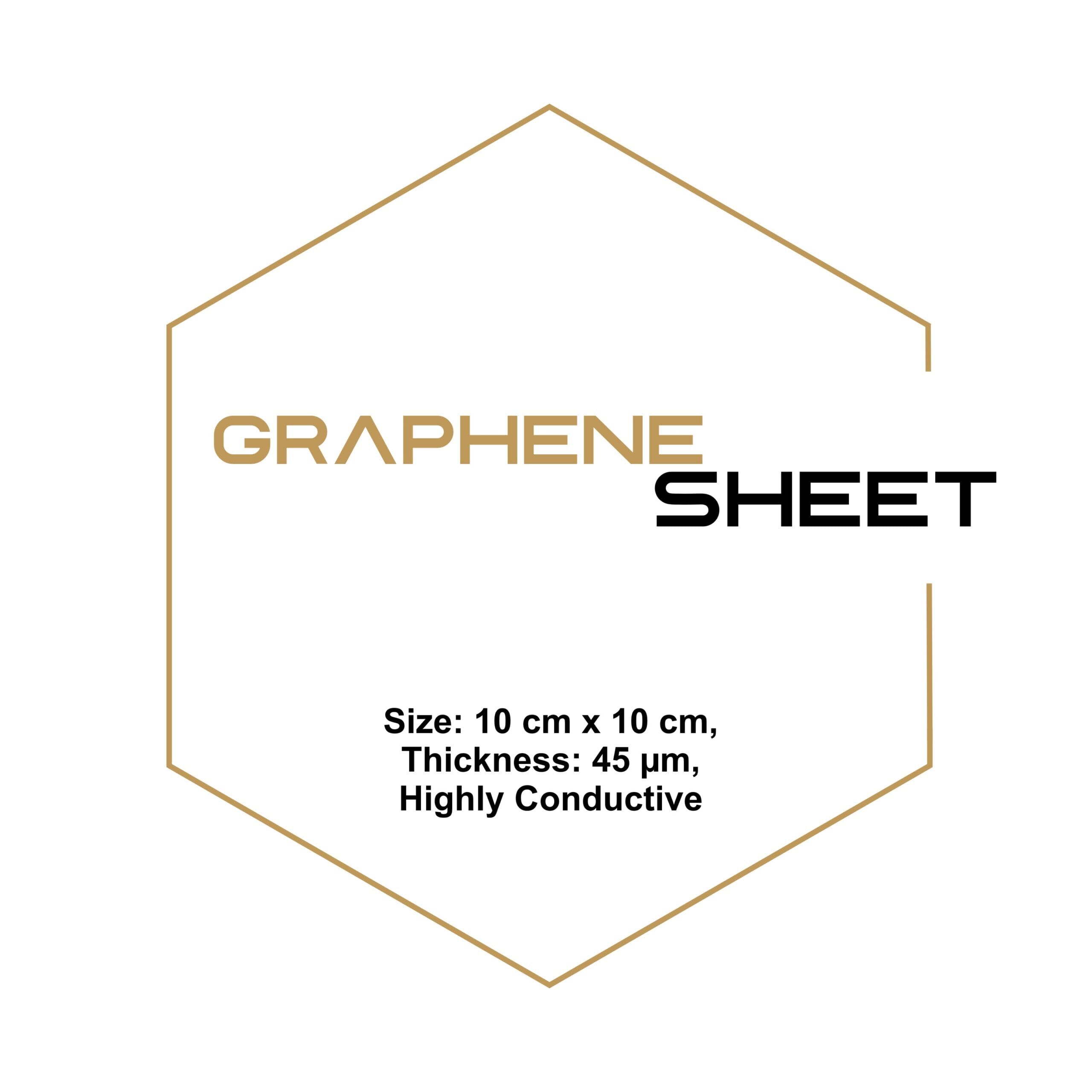 Graphene Sheet, Size: 10 cm x 10 cm, Thickness: 45 µm, Highly ...