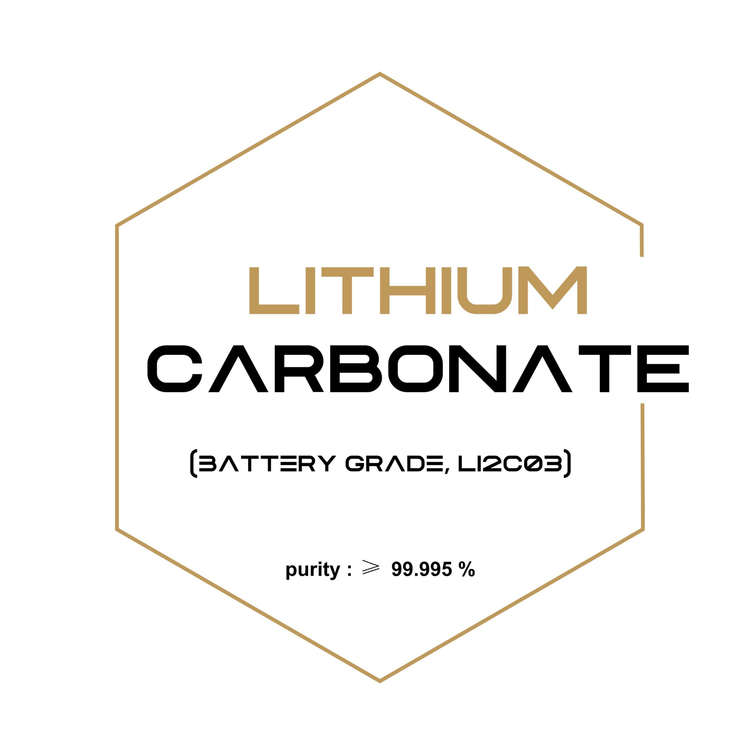 Lithium Carbonate (Battery Grade, Li2CO3) purity : ≥ 99.995 % ...