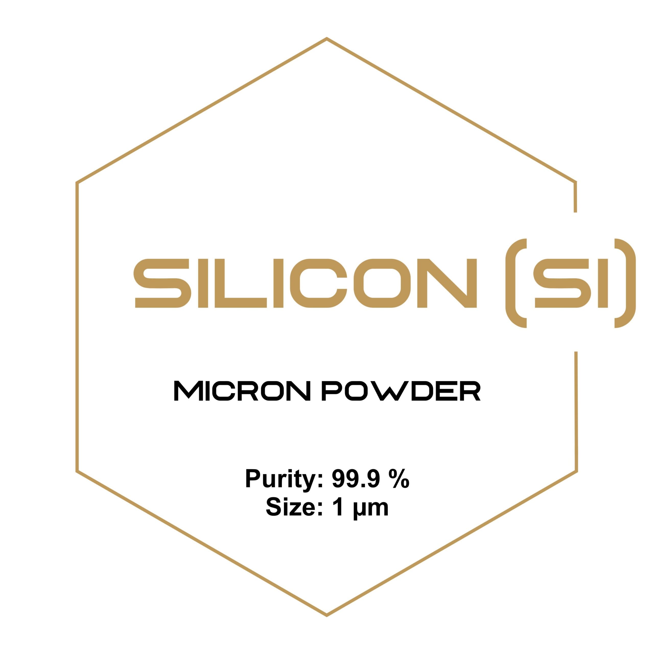 Silicon (Si) Micron Powder, Purity: 99.9 %, Size: 1 µm - Nanographenex