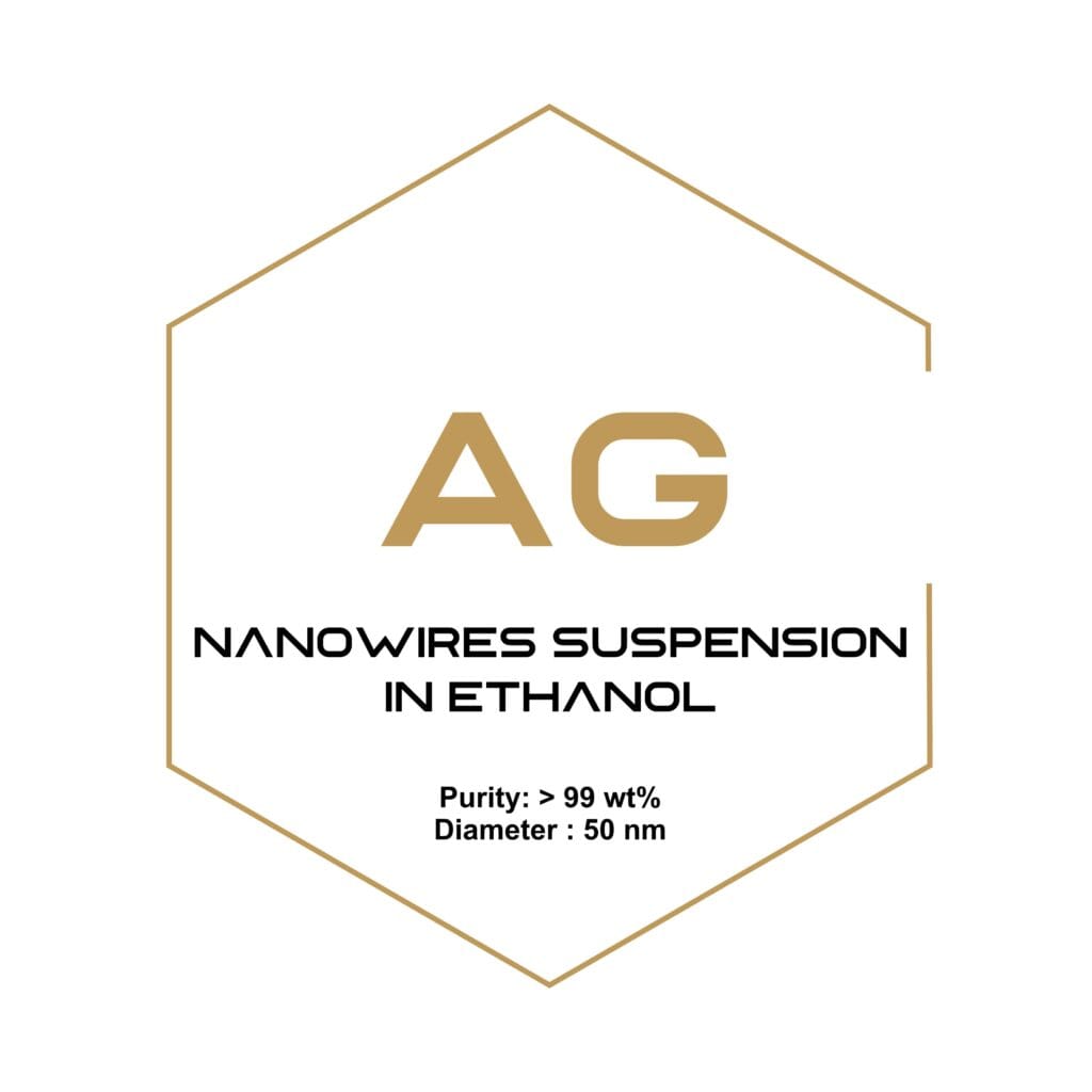 Silver Nanowires Suspension in Ethanol, Purity:99 wt%, Diameter : 50 nm ...