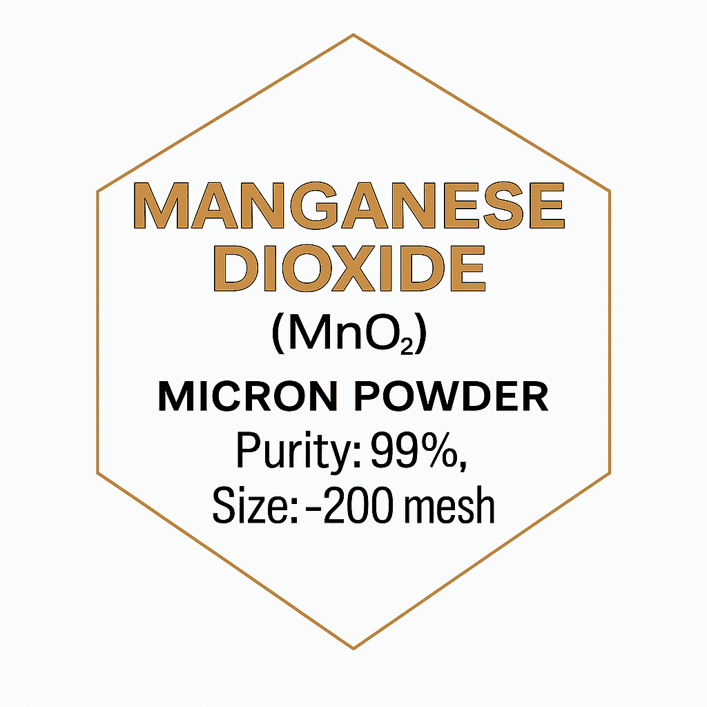 Manganese Dioxide (MnO₂) Micron Powder, Purity: 99%, Size: -200 mesh ...